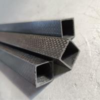 China High Stiffness Carbon Fiber Rectangular Tube Plain Weaving 50x80mm for sale