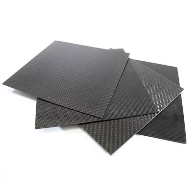 China Twill Glossy 1mm Carbon Fiber Sheet Lightweight Material 100x100 Cm for sale