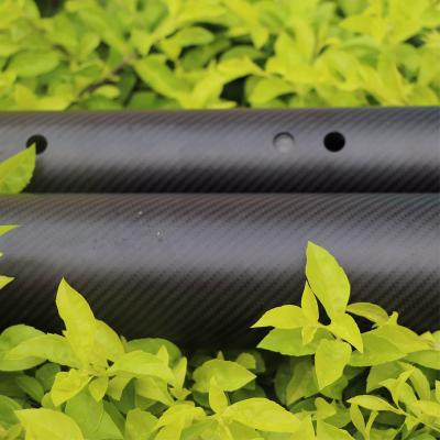 China High Strength Full Carbon Fiber Tube 3K Plain Matte 0.5mm for sale