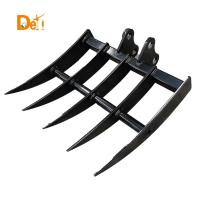 China Construction Machinery Attachments 0.8Ton To 1.5Ton Mini Excavator Rake for sale
