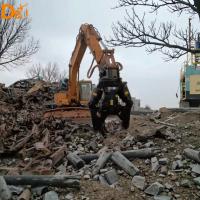 China Construction Machinery Parts Double Cylinder Excavator Shears For Cutting And Disassembling for sale