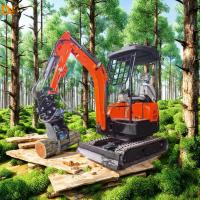 China 3.5 Tonne Mini Garden Excavator Small Crawler Tailless Hook Digger Customized Colour for sale