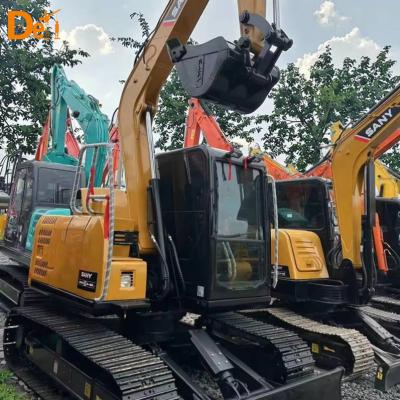 China 40.9 KW 2100rpm Used Sany Excavator SANY 75 Second Hand Hydraulic Digger For All Terrain for sale