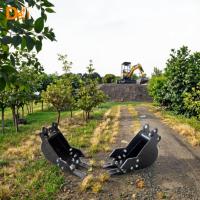 China Mini Excavator Parts Hydraulic Micro Digger Buckets For Renovation Construction for sale