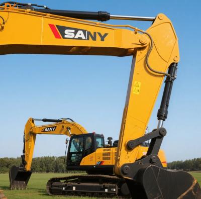 China Old Sany Sy155C Crawler Excavator , Used Earth Moving Equipment 15ton Yellow Colour for sale