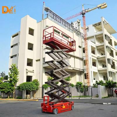 China Used Movable Hydraulic Lifting Platform 8m-16m Portable Scissor Lift Platform 3.3 KW for sale