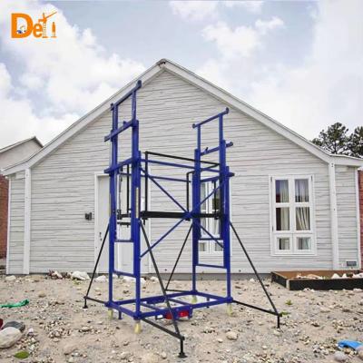 China 2-12m Electric Construction Elevator Lift Platform Folding Work Platforms 220V 240V for sale