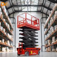 China 3.3KW Portable Scissor Lift Elevator 8m Movable Aerial Lifting Platform For Construction for sale