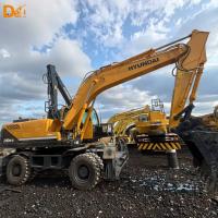 China Second Hand Hyundai 210 Wheeled Excavators Used Mini Wheeled Digger For Bulding for sale