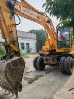 China Hyundai 150W-7 Wheel Excavator Stocks for Sale Used Wheel Excavator Hyundai 150W-7 Construction Excavators with Wheels for sale