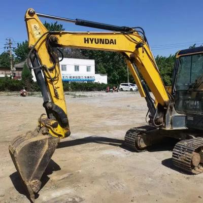 China 6 Ton Secondhand Hydraulic Hyundai 60-7 Excavator Used Construction Machinery Used Excavators Mini Excavator with Quick Coupler for sale