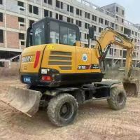 China Sany Sy65 Small Wheel Digger 5ton 6ton 7ton Mini Wheeled Excavator Sy65W for sale