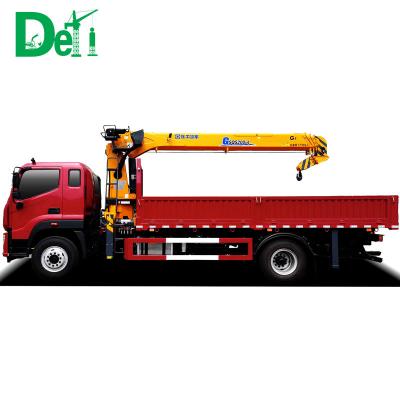 China Reliable Used Truck Mounted Heavy Duty 12t Hydraulic Construction Crane for sale