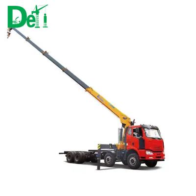 China Supply Chain HOWO Lorry Mounted Straight Boom Logistics Crane for Sale for sale