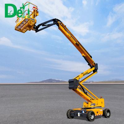 China Self-Propelled Articulating Trailer Lift Boom Lift Aerial Working Lifting Platform with AC Power Diesel Power or Battery Power for sale