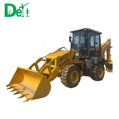 China Used Lingong Lgb680 Wheel Backhoe Loader Sdlg 680 8ton Excavating Loader Secondhand Mini Backhoe Loader for Sale for sale