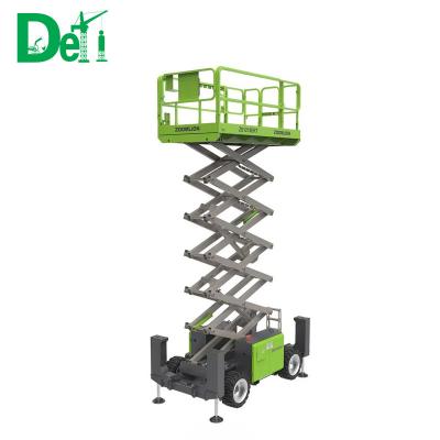 China Zoomlion 13.8m Mobile Scissor Lift Zs1216c Aerial Work Platform for Sale for sale