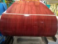 China Z100-275 Pre Finished Steel Coils PPGI Wood And Stone Grain for sale