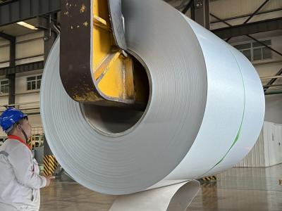 China S250GD AZ80 Aluzinc Steel Coils Chromated 6+ Skin Passed for sale