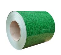 China Grass Printech Color Coil 3D Grains Pre-Painted Galvanized Coil DX51D For Cladding Wall Panel for sale