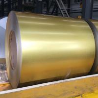 China Golden Color Anti-finger print AFP AZ70 GL Galvalume 55% ALU-ZINC Steel Coils chromated 6+ regular spangle g550 full har for sale