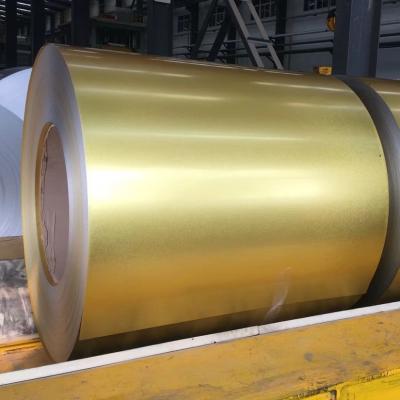 China Golden Color Anti-finger print AFP AZ70 GL Galvalume 55% ALU-ZINC Steel Coils chromated 6+ regular spangle g550 full har for sale