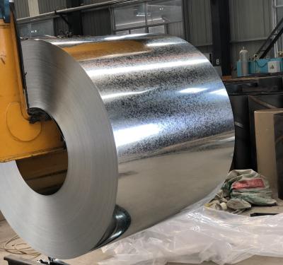 China Z40 0.4mm 1250mm Big Bright Spangle Hot Dip Galvanised Steel GI Coils For Rolling Door and Floor Deck DX51D for sale