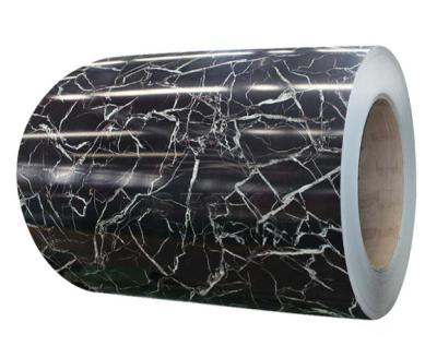 China 1.0mm Marble Grain Printech Color Coated Coil Galvanised Steel Coil S320GD for sale