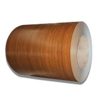 China 3003H24 H26 Aluminium Coil PVDF Wall Roof Sheet Printech Color Coil Wood Grain 50-Year Warranty Color Coated Coil for sale