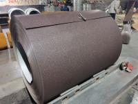 China Matt Textured Steel Coil RAL8017 PVDF 40-years Z275 PPGI PPGL AZ150 0.60×1250 HDP Painted Galvanized Steel Metal Roof for sale