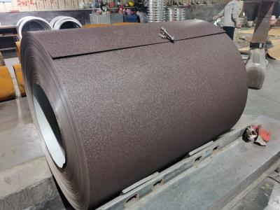 China RAL8017 Textured Matt Prepainted Steel Chocolate Brown Prepainted Steel Coil for sale