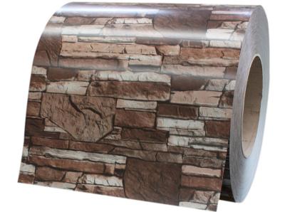 China Brick Grain Color Coated Aluminum Coil 1100 Dirt Resistant for sale