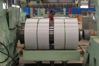 China RAL9003 White Galvalume Steel Strips Slitted Coil Regular Modified Polyester Paint for sale