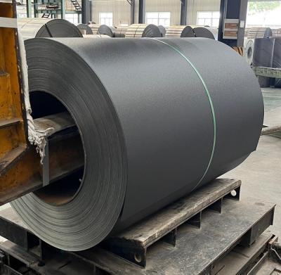 China RAL9005 Black Matt Textured Colour Coated Steel Sheet Super HDP for sale