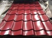 China Regular Polyester PPGI REDColor Metal Roof Cladding Colored Corrugated Metal Bamboo Joint Tiles Glazed Tiles for sale