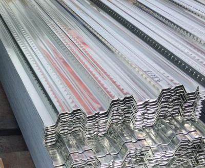 China Hot Dip Galvanised Roofing Corrugated Steel Sheet Z100 1.2mm DX51D For Floor Slab for sale