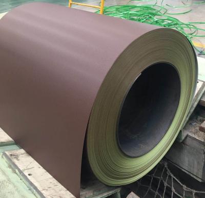 China Anti-Scratch Textured Matte Surface Prepainted Galvanized Wrinkle Colour Coated Steel Coil PE(Regular), SMP, HDP for sale