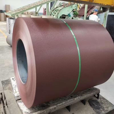 China 26 Gauge Textured 3D Wrinkle Matt Finish Pre Painted Galvanized Aluzinc Steel Coil for sale