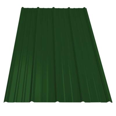 China Traffic Green RAL6020 IBR Chromadek PPGL AZ150 0.42*1225 HDP Metal Roof Sheet Corrugated Roof Matt for sale