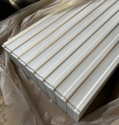 China RAL9002 Trapezoidal Corrugated Sheet Valspar HDP 30 years Warranty Pre-Painted Aluzinc Metal Tiles and Roof Panels for sale
