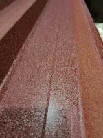 China Z275=G90 Super SMP 40 Years Pre-Painted Galvanized Red Color Textured Trapezoidal Roof Sheet Metal Roof Wall Cladding for sale