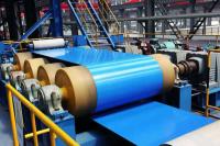 China PVDF Pre Painted Aluminum Coil RAL5017 Traffic Blue HDP 3003 H24 H26 100MEK Resistance for sale