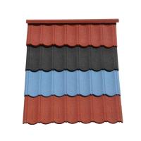 China Brick Red Bond Classic Stone Coated Aluzinc Galvalume Metal Roofing Tiles 50 Years Warranty for sale