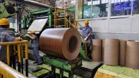China Wood Grain 30-Year Warranty AZ165 Galvalume Walnut Color PPGL HDP Steel Coil Printech Color Coated Coil ASTM A755 A653M for sale