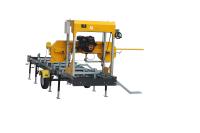 China Timber Log Cutting Band Saw Mill Machine With Trailer Portable Horizontal for sale