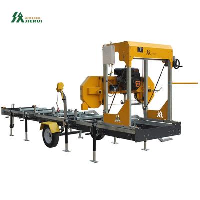 China 36 Inch Electric Diesel Gasoline Sawmill Machine Wood Cutting With Trailer for sale