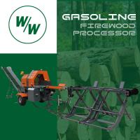 China 20 Ton Jerry Automatic Portable Gasoline Engine Wood Processor for Construction Works for sale