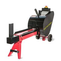 China Electric Wood Log Splitter 7 Ton Horizontal Wood Splitting Machine Fast Firewood Processor for sale