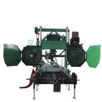 China 15-35kW Newest Automatic Log Timber Cutting Machine Saw for Furniture and Forestry Cutting for sale