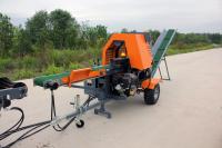 China 30 Ton 18HP Gasoline Deizel Log Wood Splitter For Log Forest 2300x1250x1750mm for sale